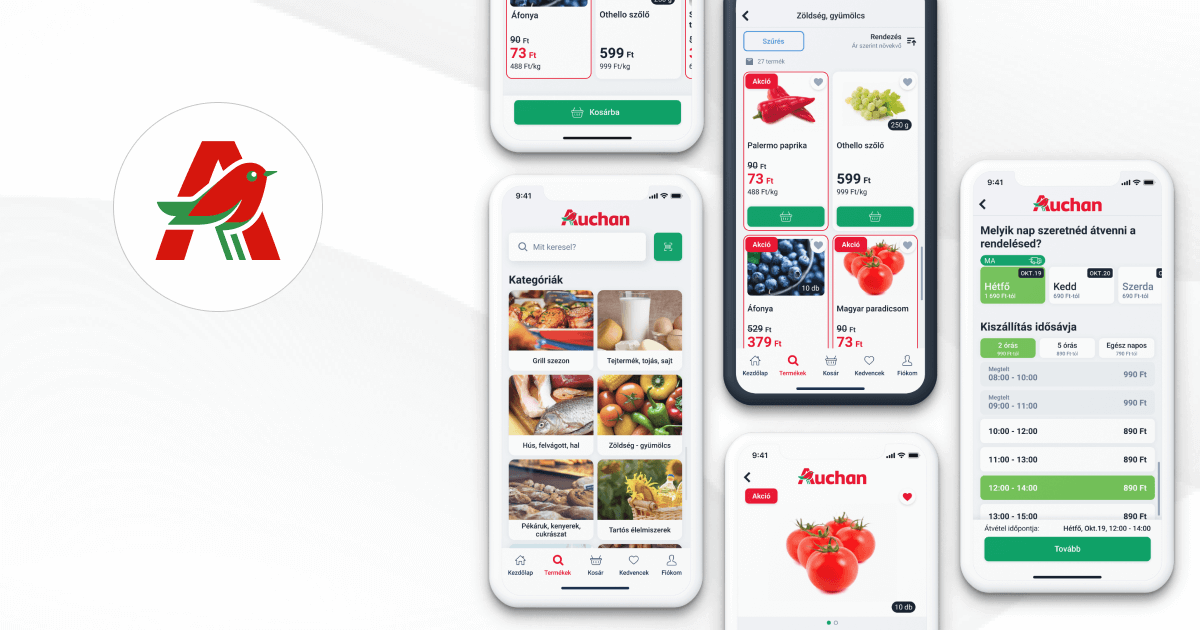 Auchan mobile app redesigned: new design, updated functions - LogiNet.hu