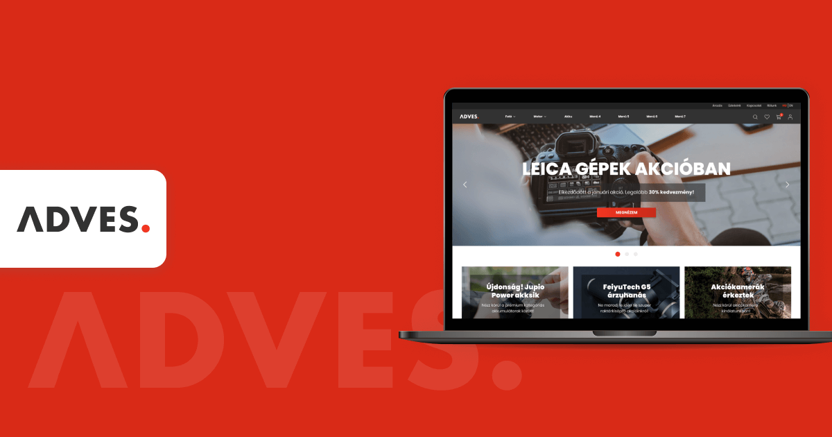 Élesedett az Adves.hu Cégmenedzser ERP-vel integrált webshopja